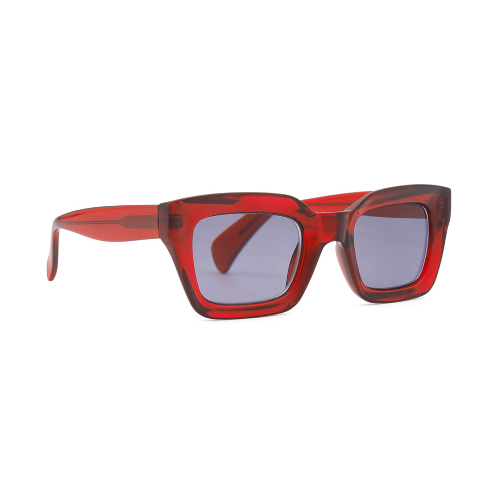 RUBY | Transparent Red | Tinted Readers – Ryan Simkhai Eyeshop