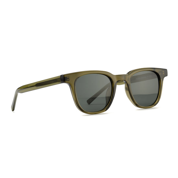 RHEA | Transparent Olive Green | Smoky Lens – Ryan Simkhai Eyeshop