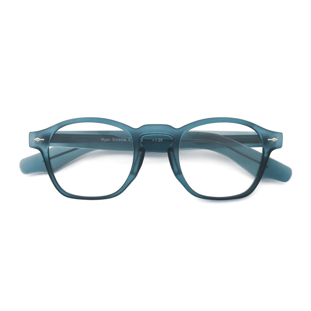 MYLES | Matte Dark Teal | Blue Light – Ryan Simkhai Eyeshop