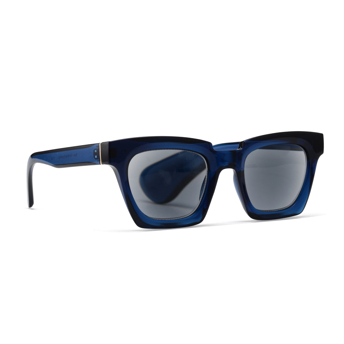 MATT | Transparent Navy Blue | Tinted Reader – Ryan Simkhai Eyeshop